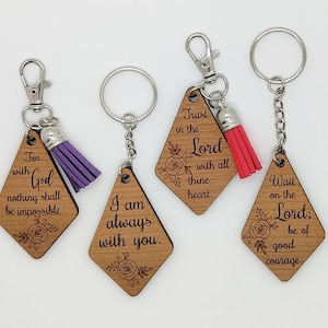 Kite-shaped Scripture Keychain Bundle SVG, Bible Verse Key Chain ...