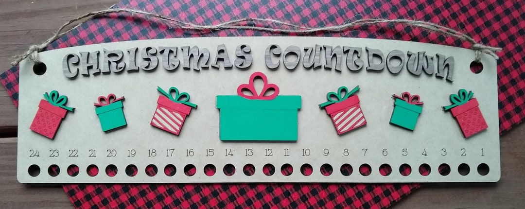Christmas Countdown SVG With Options for Personalization, Candy Cane ...
