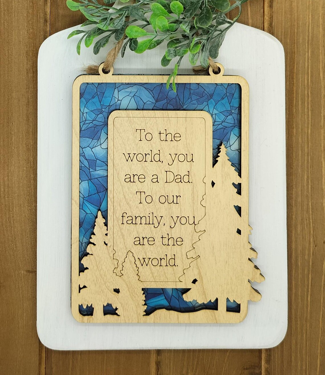 Rectangle Suncatcher SVG, Includes 2 Styles Father Quotes, Great for ...