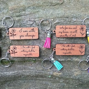 Scripture Keychain Bundle SVG, Faith Key Chain Digital Download ...