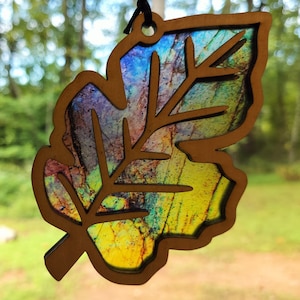 Fall Leaves Suncatcher SVG for Laser, Window Hanger SVG, Wall Art Laser ...