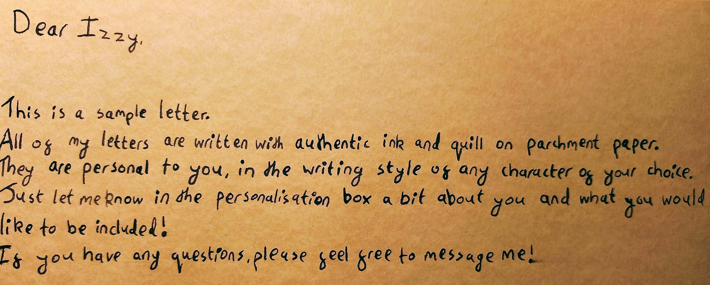 Any Fandom Personalised Comfort Character Letters - Etsy UK