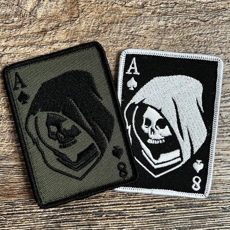 Aces and Eights Reaper Patch - Etsy