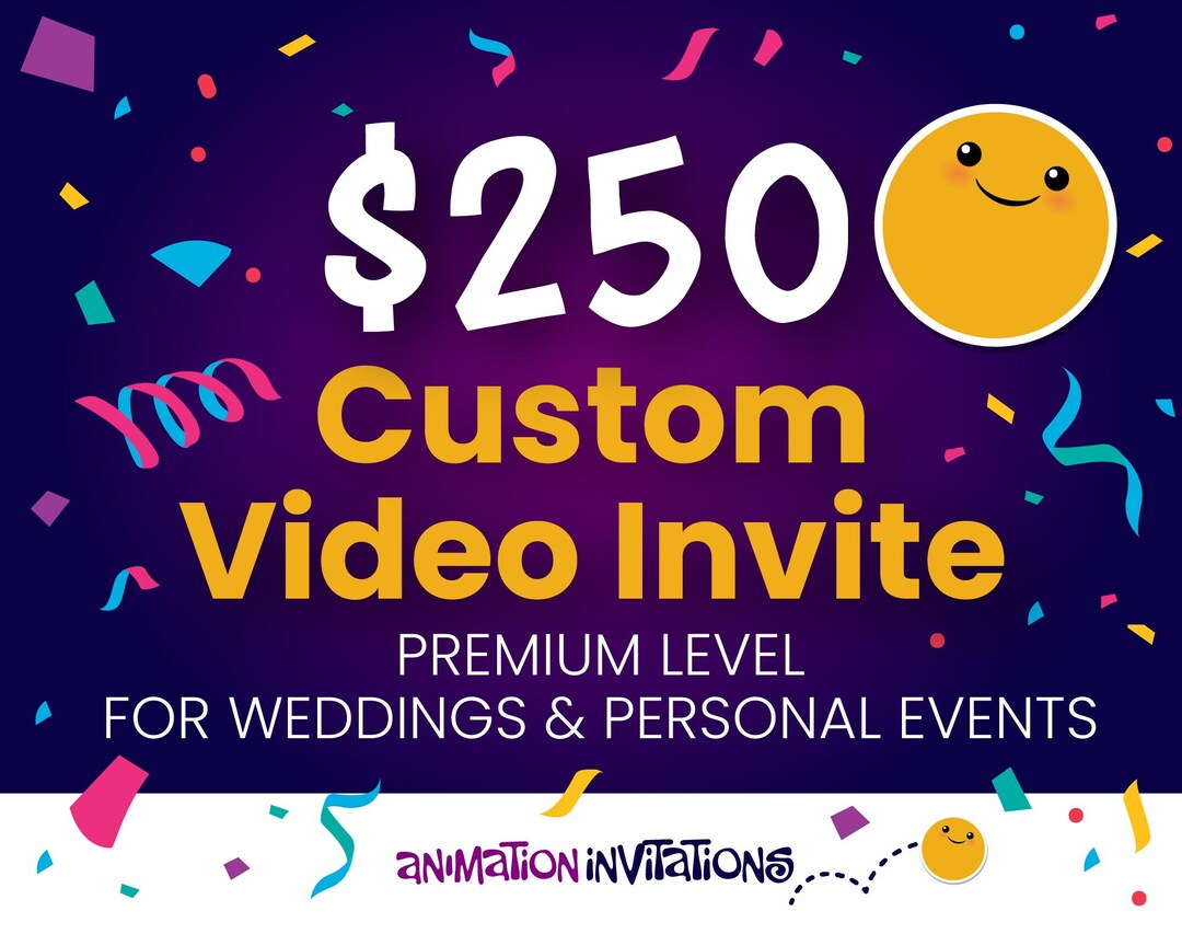Custom Order by Animation Invitations | Digital Video Invitations and ...