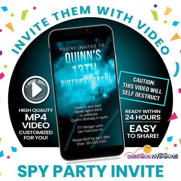 007 Invitation - Etsy