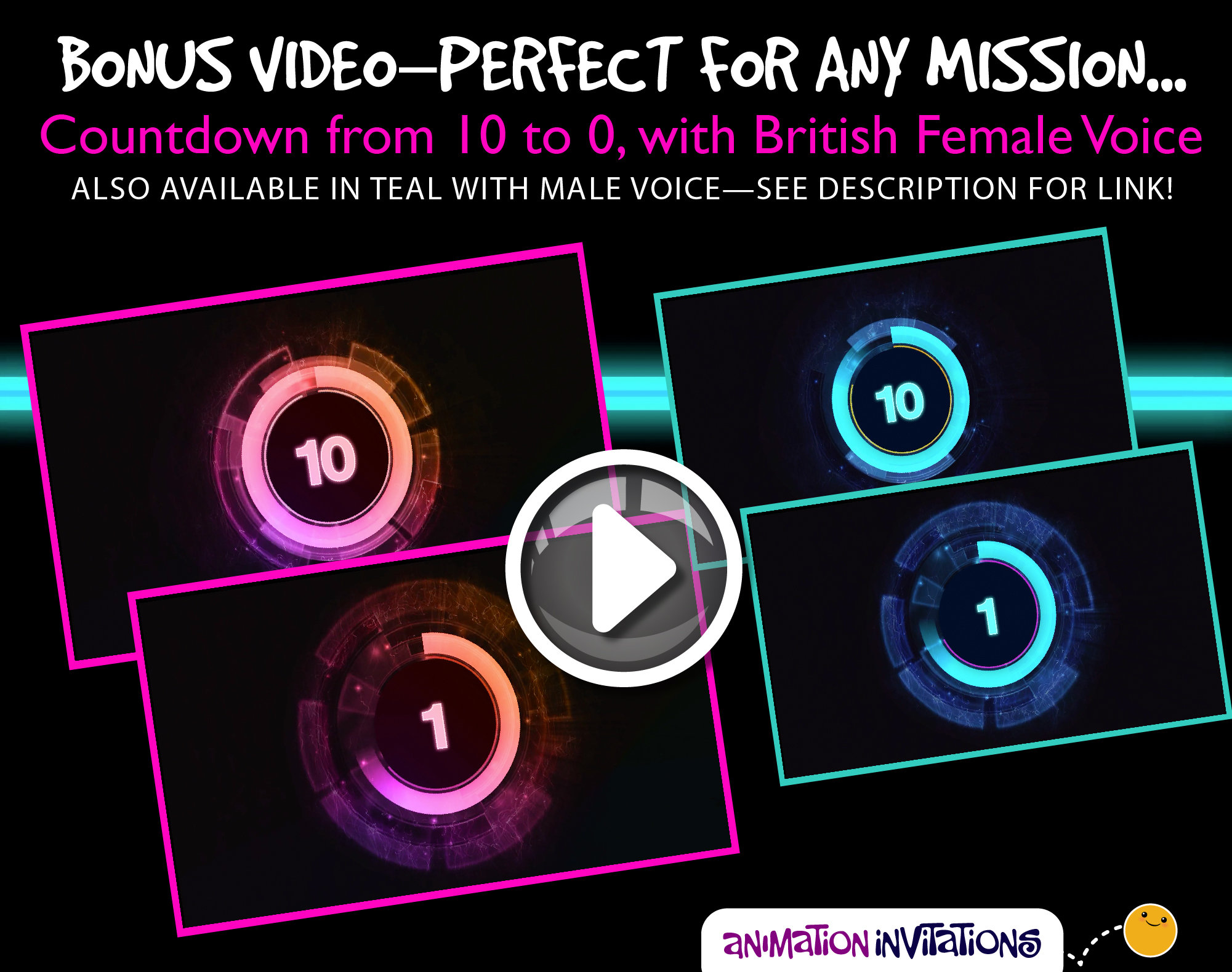 Secret Agent Mission Intro Video With Bonus 10 Second Countdown British ...