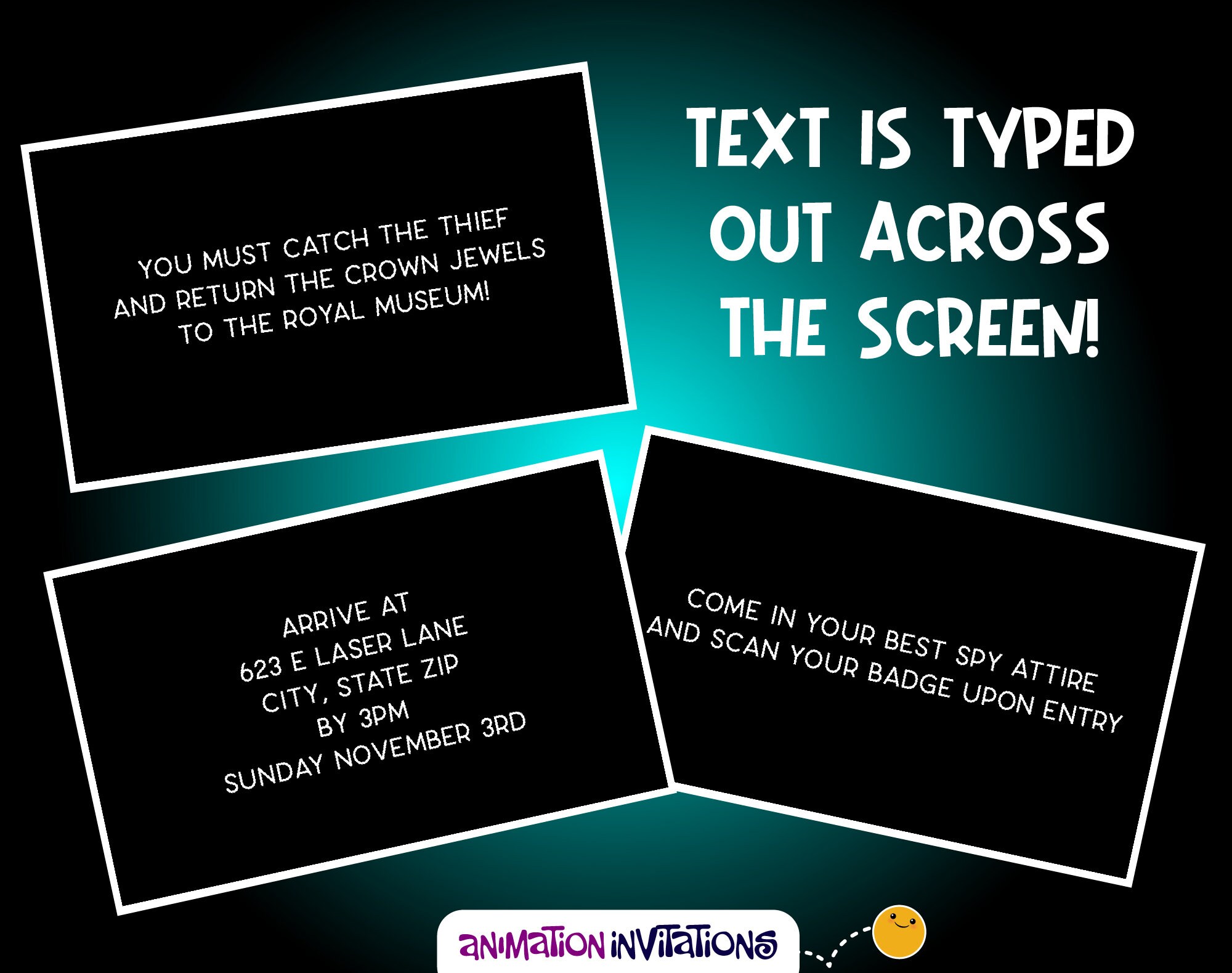 Secret Agent Mission Invitation | Spy Party Invitation | Escape Room ...