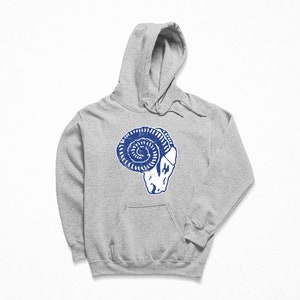Cleveland Rams 1930s Throwback Hoodie - Retro Distressed Logo Defunct ...