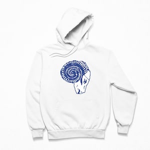Cleveland Rams 1930s Throwback Hoodie - Retro Distressed Logo Defunct ...