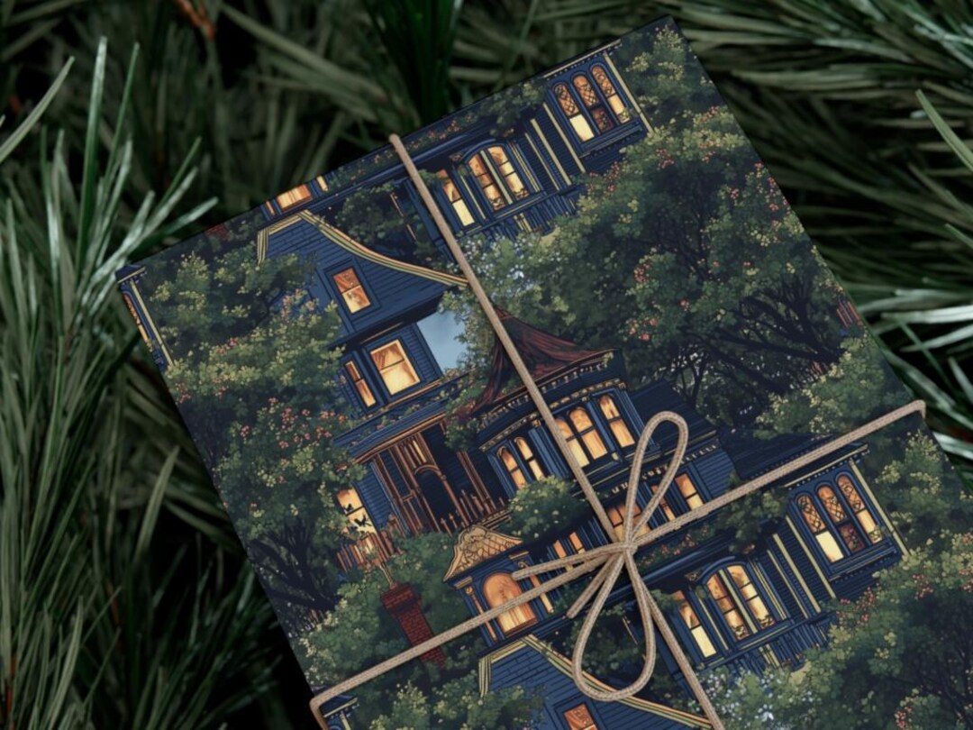 Victorian Architecture Wrapping Paper Roll: Dark Academia Gift Wrap - Etsy