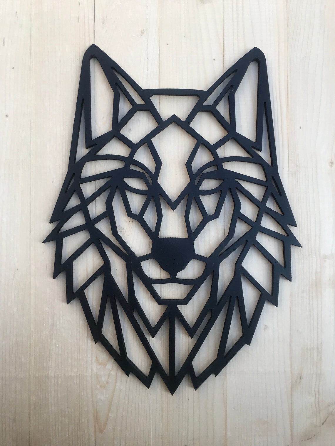 Figura geométrica del lobo vector | Etsy