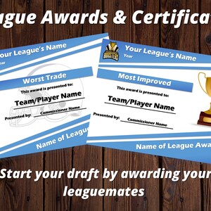 Fantasy Football Draft Kit 2025 | Draft Day Sheets | Draft Recap ...