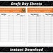 Editable Fantasy Basketball Draft Sheets 2023 Season Microsoft Word ...