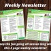 Editable Fantasy Football Templates | Draft Recap | 2 Page Newsletter ...