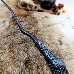 White Willow Iridescent Wand, Crystal Wand, Colors Shift Wand, Witch ...