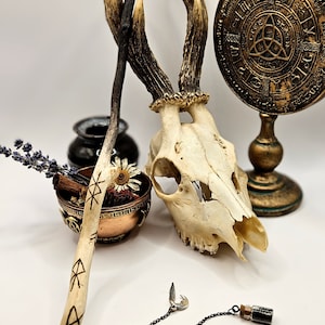 White Willow Detatchable Charm Wand, Rune Wand, Charm Wand, Pagan Wand ...