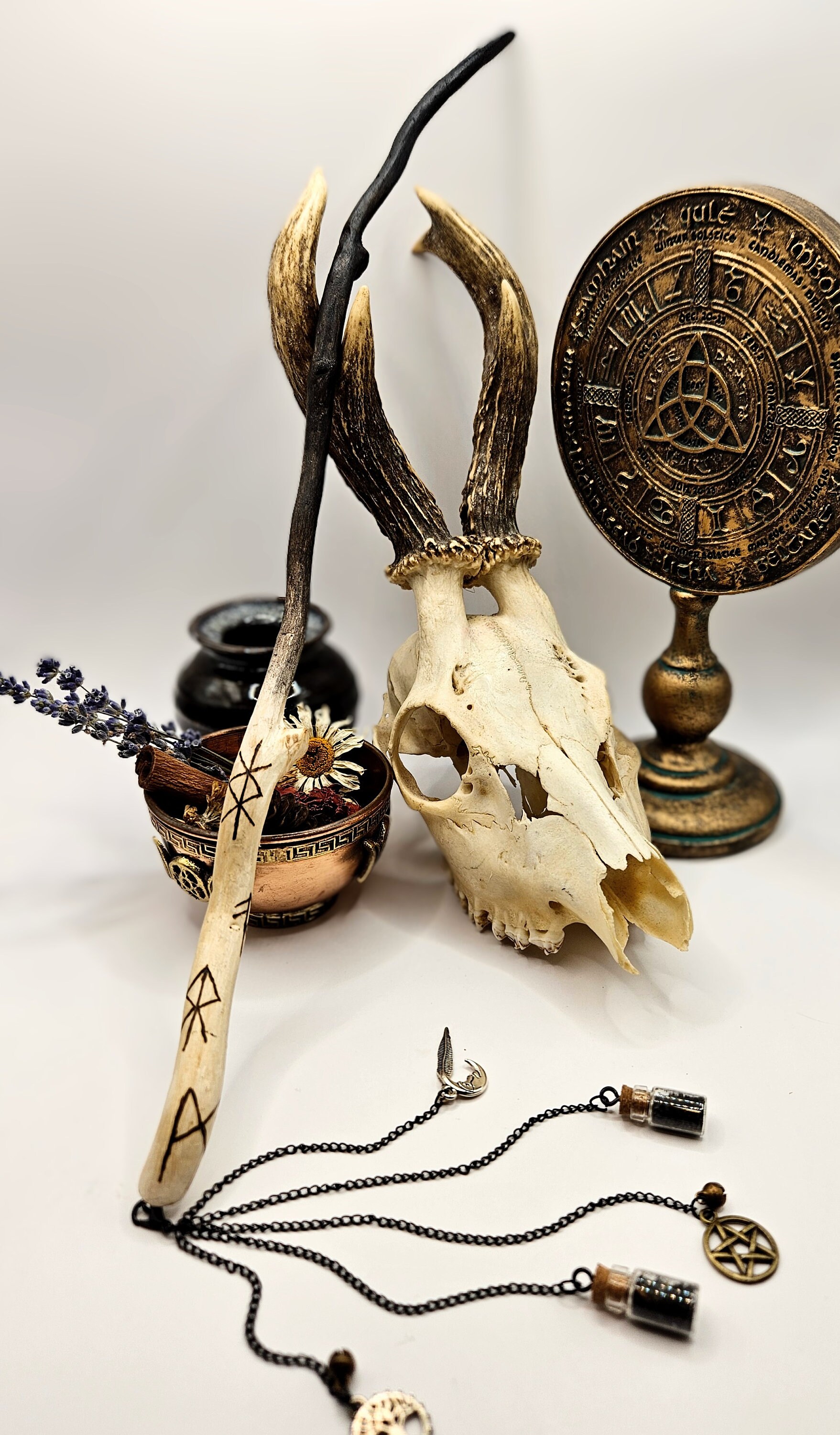 White Willow Detatchable Charm Wand Rune Wand Charm Wand - Etsy