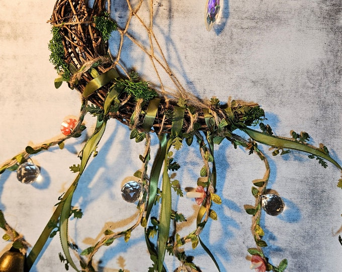 Beltane Suncatcher, Moon Goddess Protection Ward, Imbolc, Spring Wiccan ...