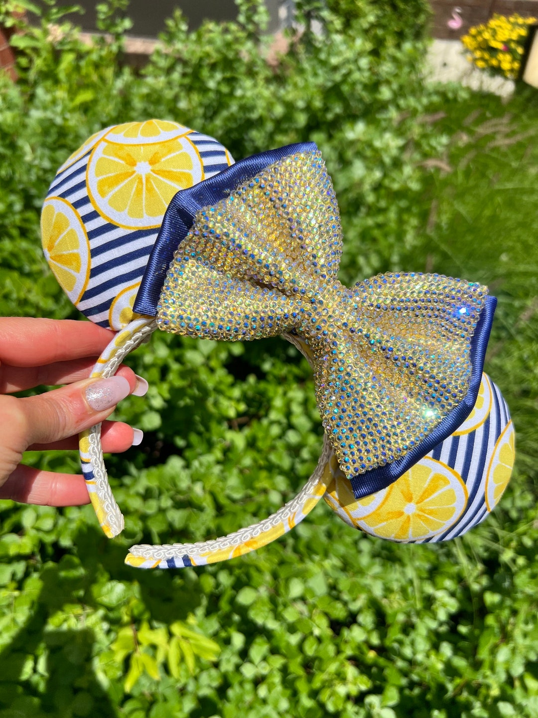 Lemon Mouse Ears Yellow and Blue Ears Italy Ears Summer Ears Food and ...