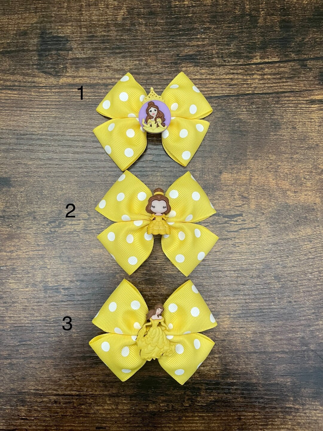 Belle Beauty and the Beast 3.5 in Hair Bow - Etsy