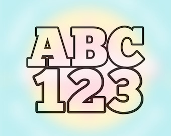 Abc 123 Svg | Etsy