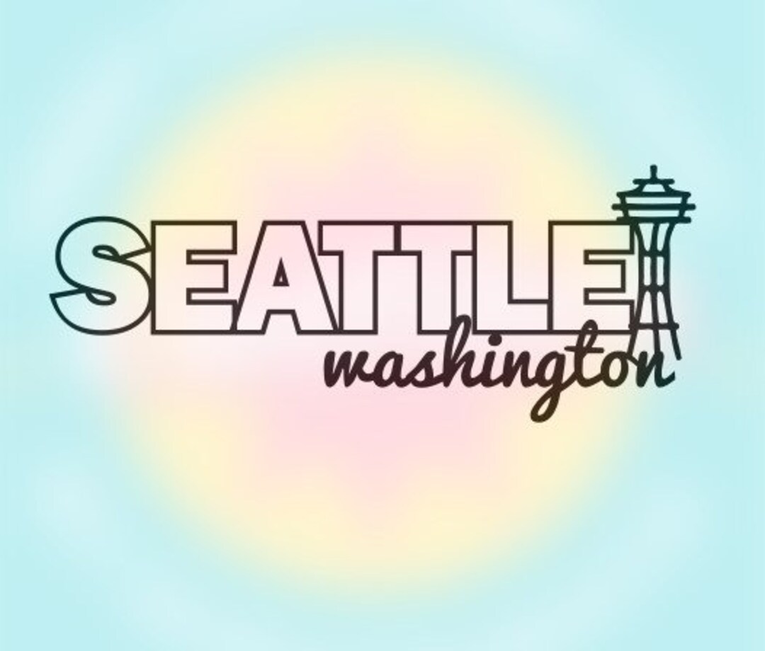 Seattle Digital Cutfile SVG & PDF - Etsy