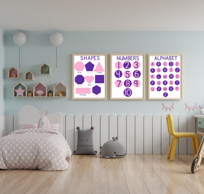 Educational Preschool Learning Posters - Etsy
