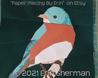 Blue Jay Paper Piecing Pattern | Etsy