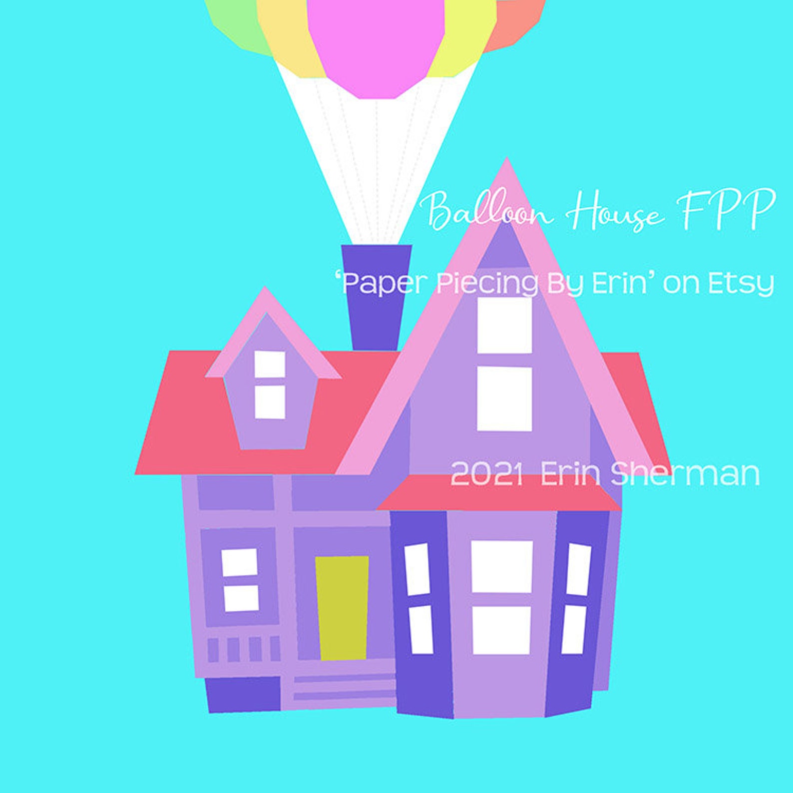 Balloon House Paper Piecing Pattern - Etsy