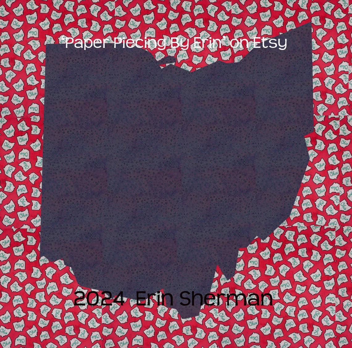 Ohio State Paper Piecing Pattern - Etsy