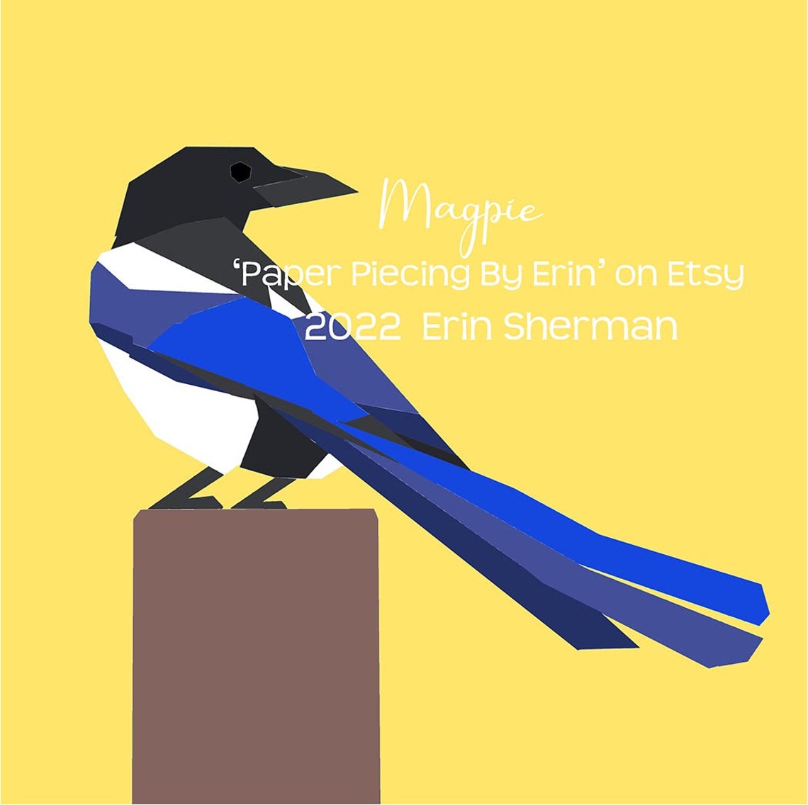Magpie Bird Paper Piecing Pattern - Etsy