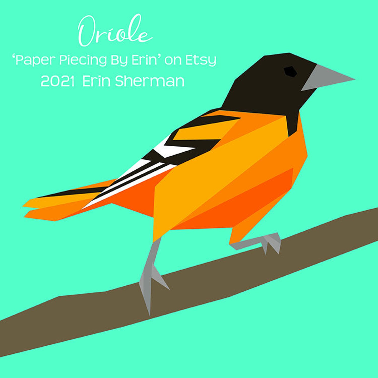 Oriole Paper Piecing Pattern - Etsy