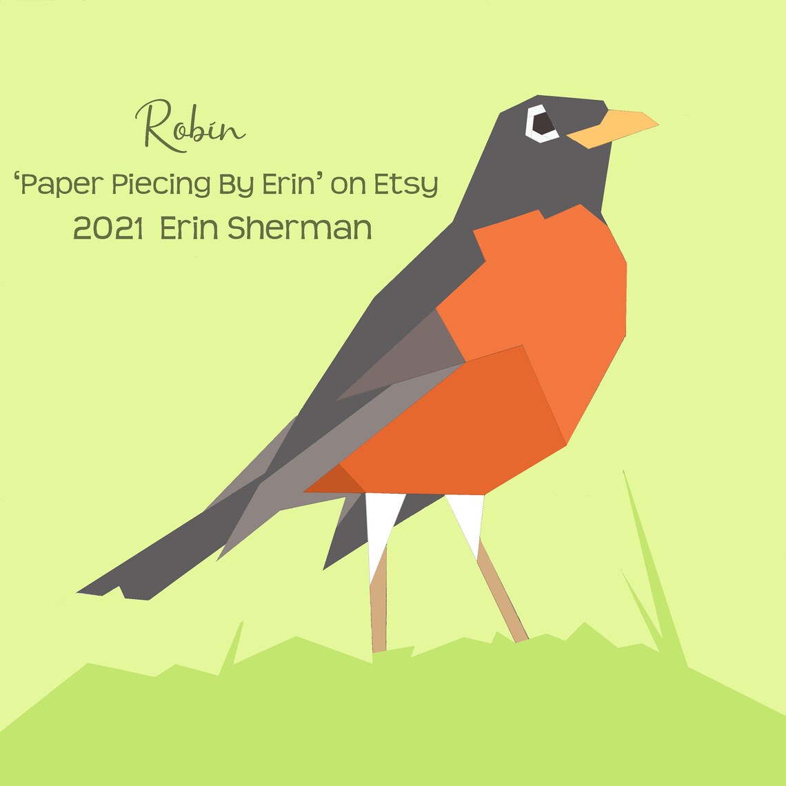 Robin Paper Piecing Pattern - Etsy Canada