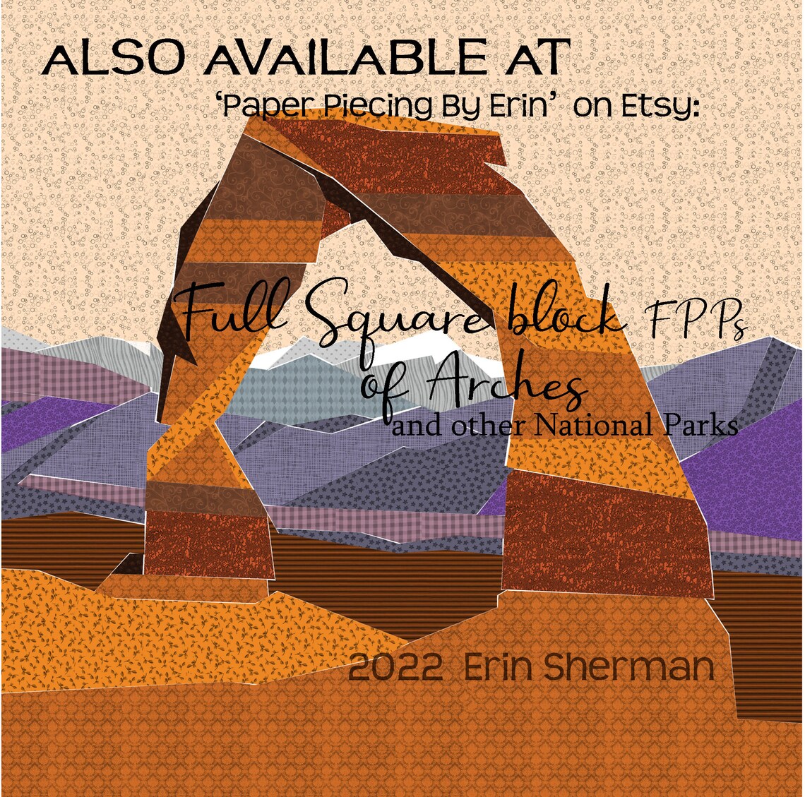 Arches Pennant Paper Piecing Pattern | Etsy