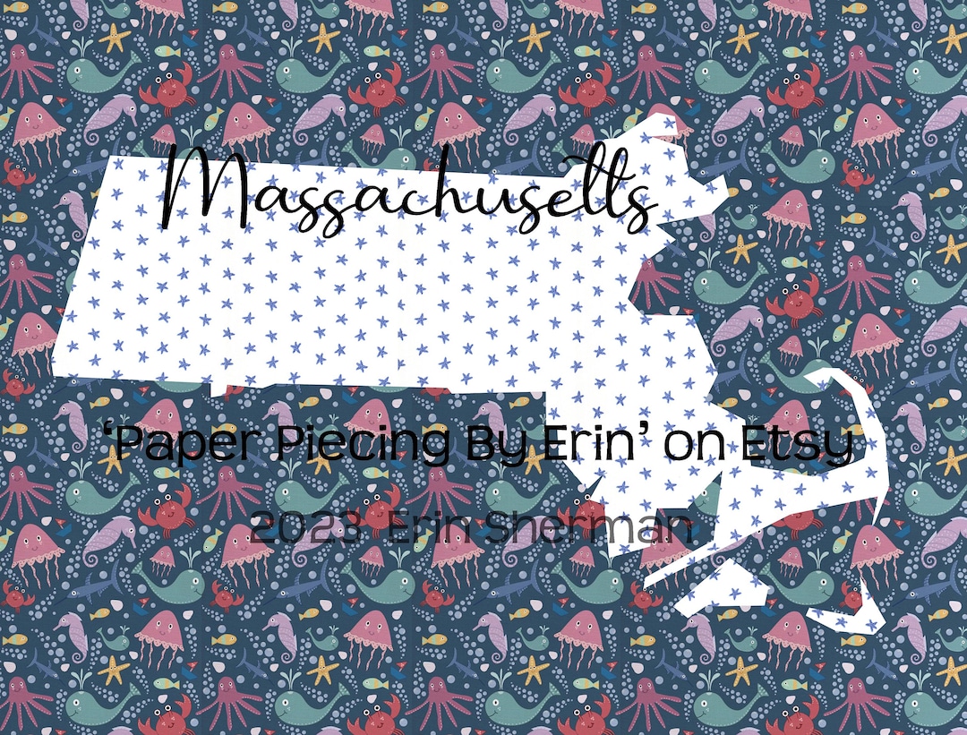 Massachusetts State Paper Piecing Pattern - Etsy