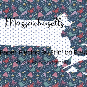 Massachusetts State Paper Piecing Pattern - Etsy