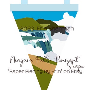 Niagara Falls Pennant Paper Piecing Pattern - Etsy