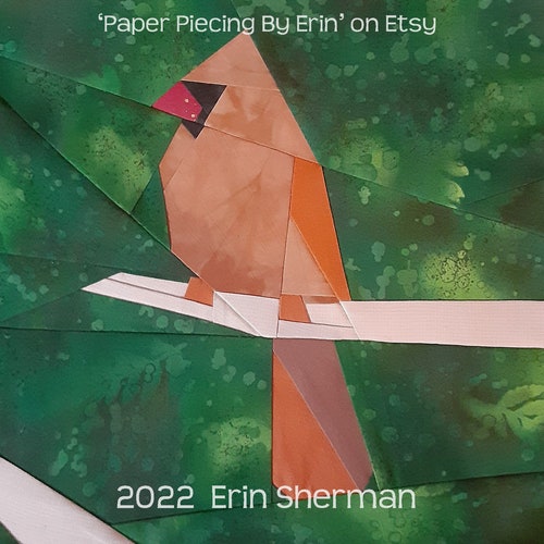 Female Cardinal Paper Piecing Pattern - Etsy