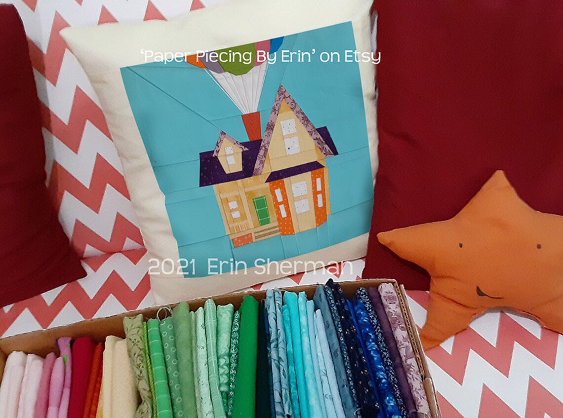 Balloon House Paper Piecing Pattern | Etsy