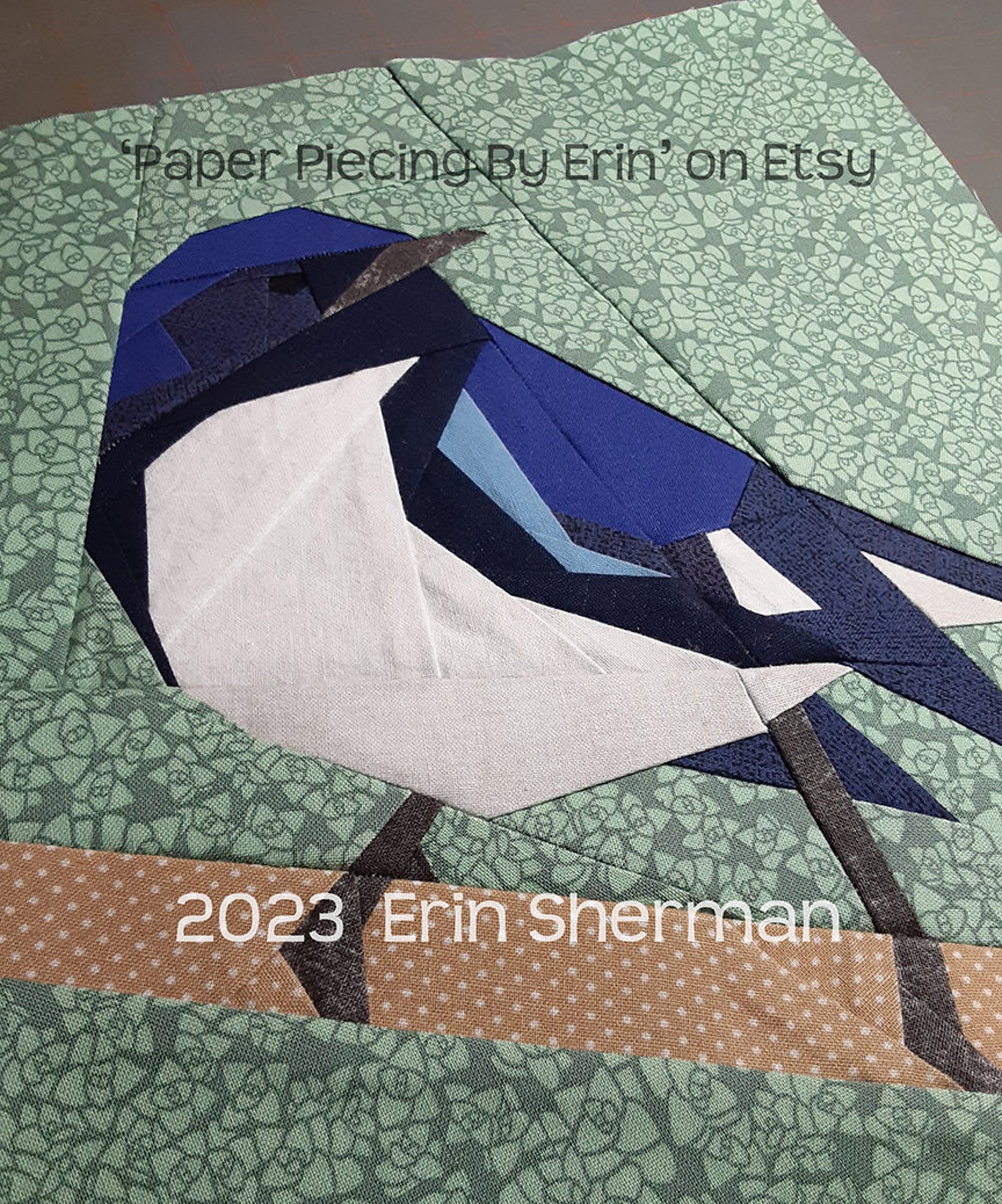 Warbler Bird Paper Piecing Pattern Black-throated Blue - Etsy
