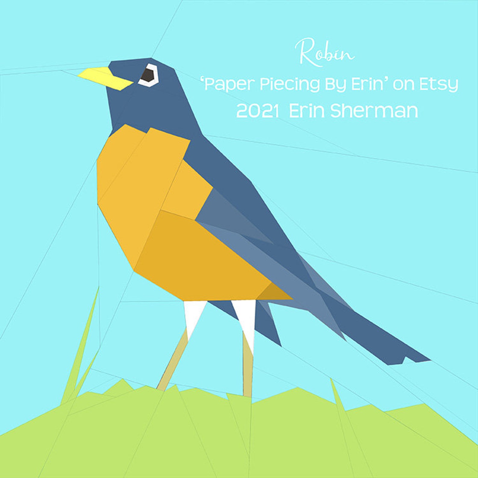 Robin Paper Piecing Pattern | Etsy