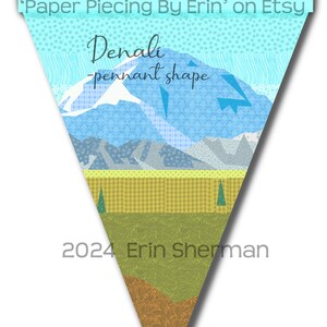 Denali Pennant Paper Piecing Pattern - Etsy