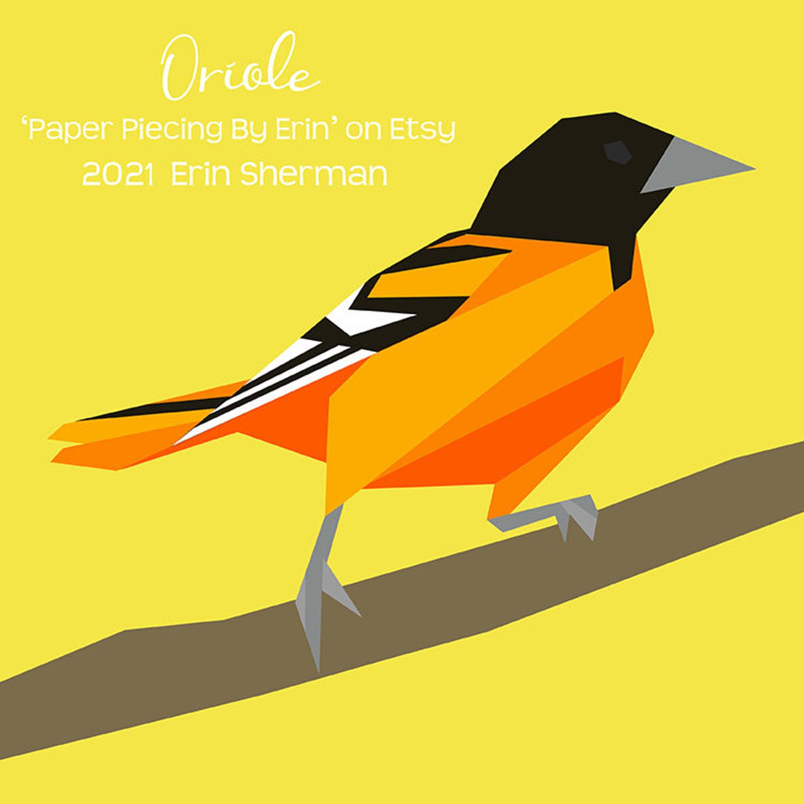 Oriole Paper Piecing Pattern - Etsy