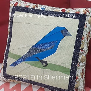 Indigo Bunting Paper Piecing Pattern - Etsy