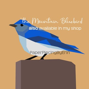 Eastern Bluebird Paper Piecing Pattern - Etsy