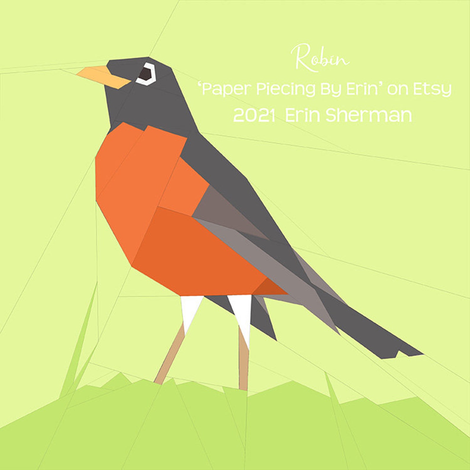 Robin Paper Piecing Pattern | Etsy