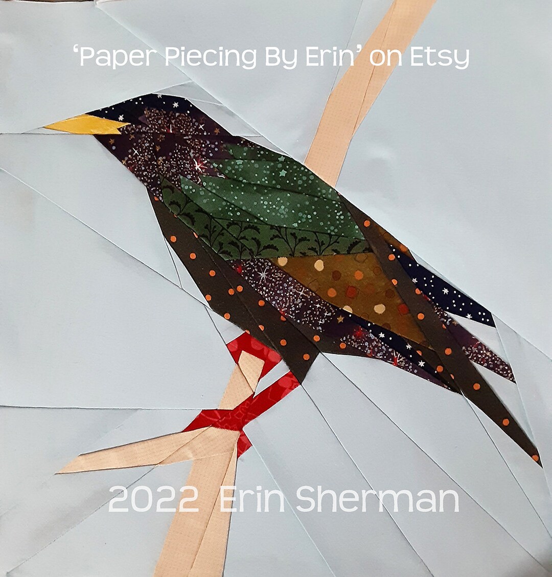 Starling Bird Paper Piecing Pattern - Etsy