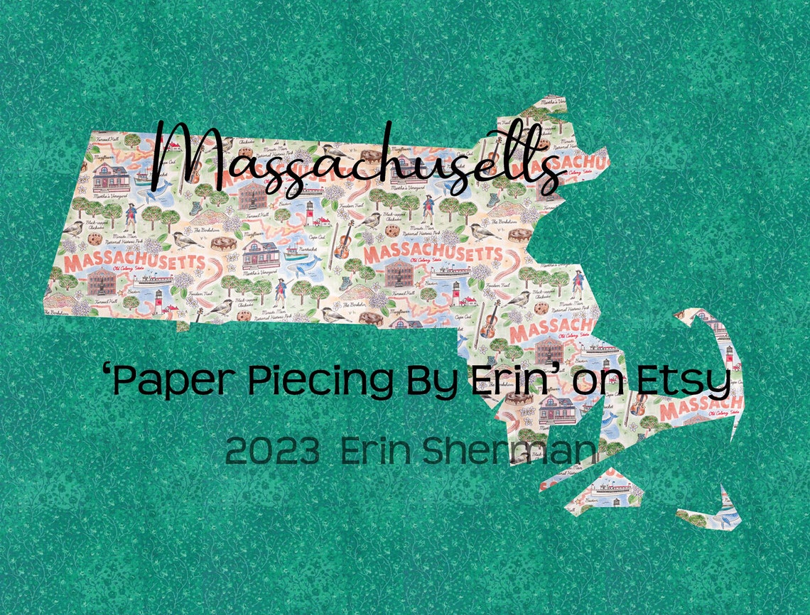 Massachusetts State Paper Piecing Pattern - Etsy
