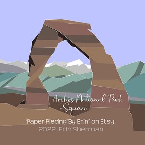 12" Arches Square Paper Piecing Pattern - Etsy