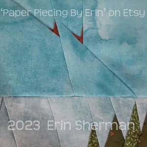 12" Yellowstone Paper Piecing Pattern Square Block National Park - Etsy